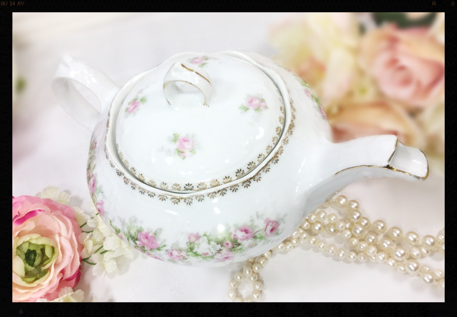 RESERVED- Z.S. & C Bavaria Mignon Floral Teapot, Garden Chic German ...