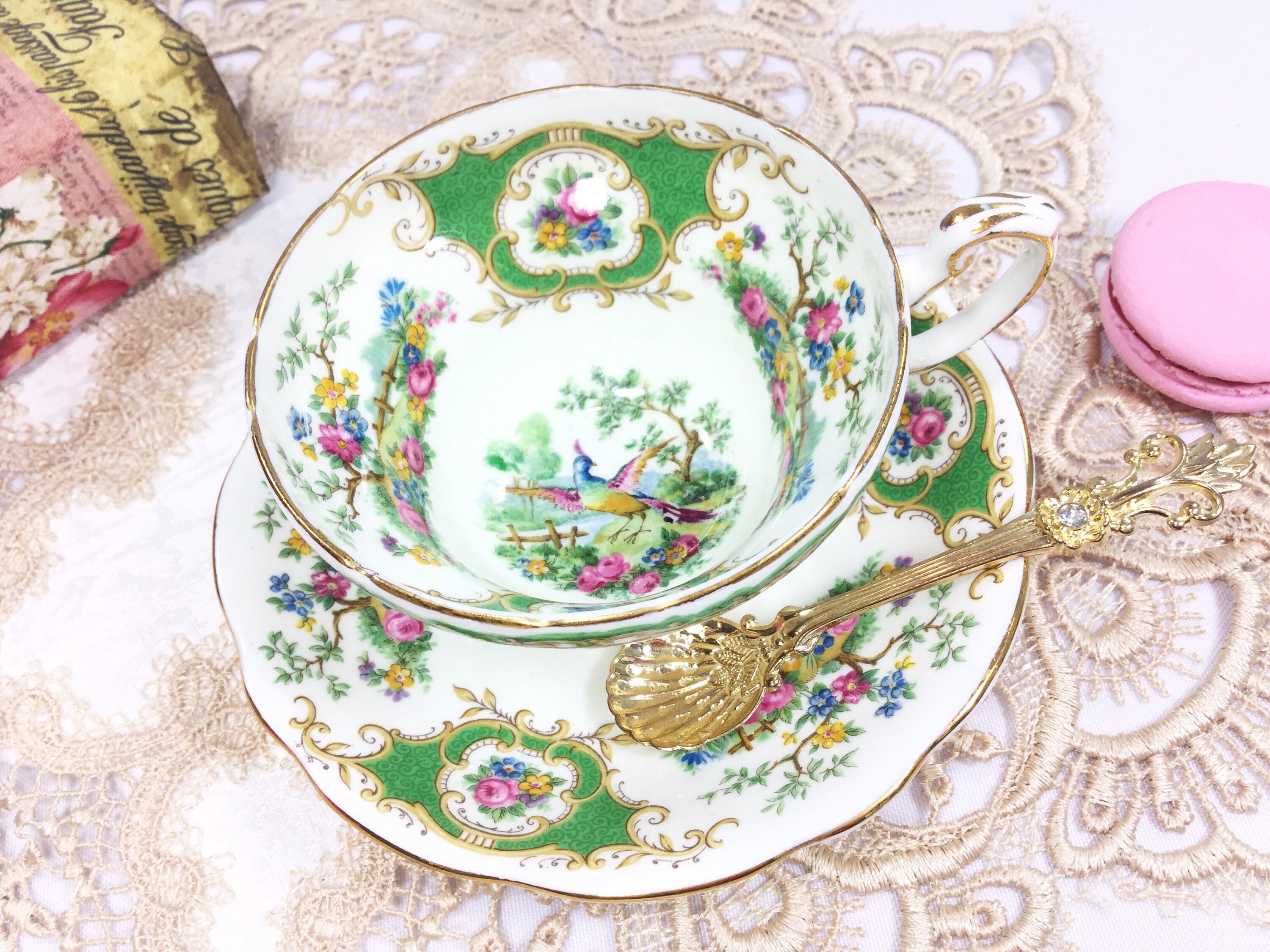 Beautiful Foley Broadway Chelsea Bird Trio Tea Set Bone China England ...