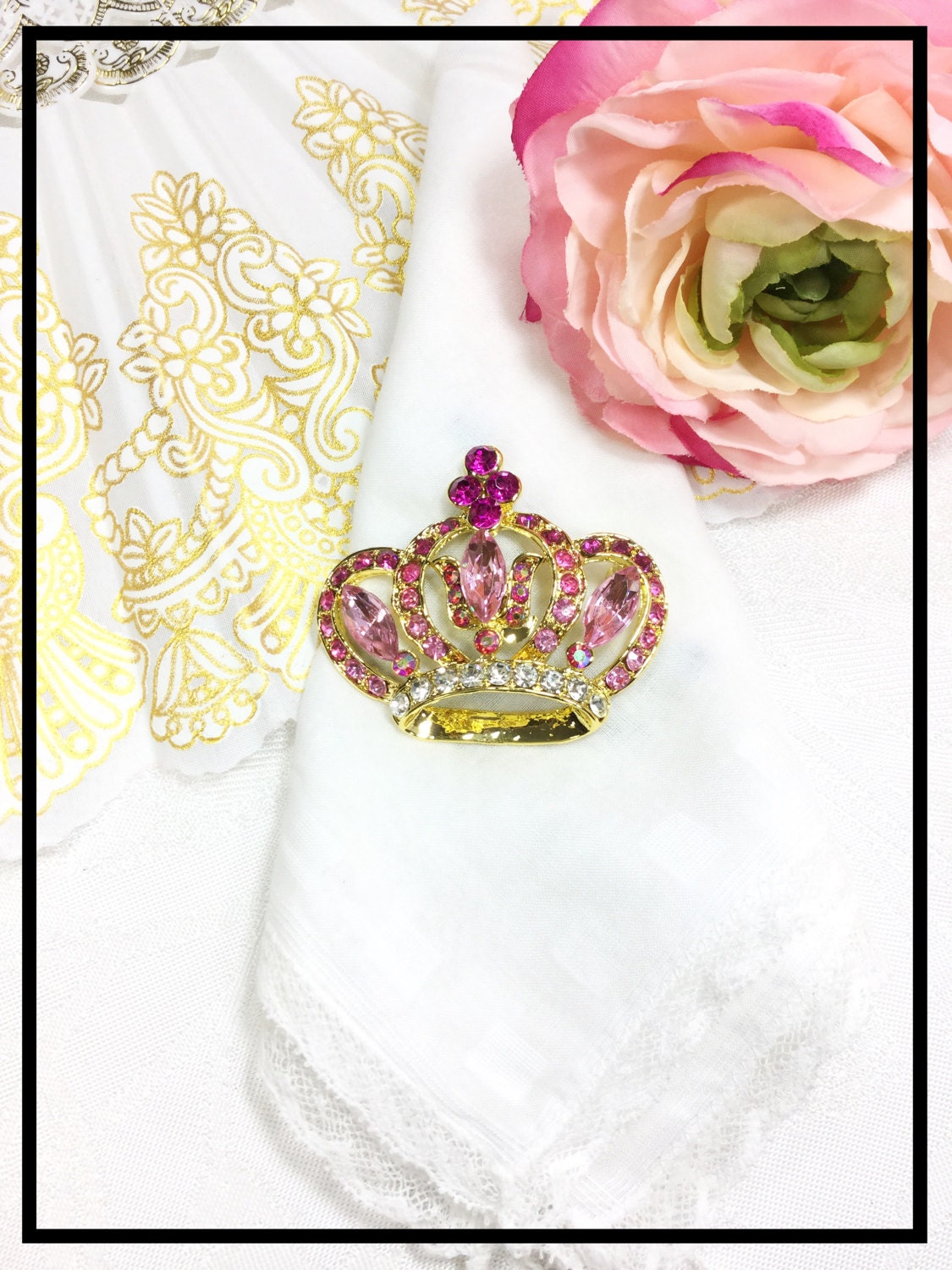 Pink Royal Crown Brooch, Brooch Pin For Mothers Day, Bridesmaid Gift ...