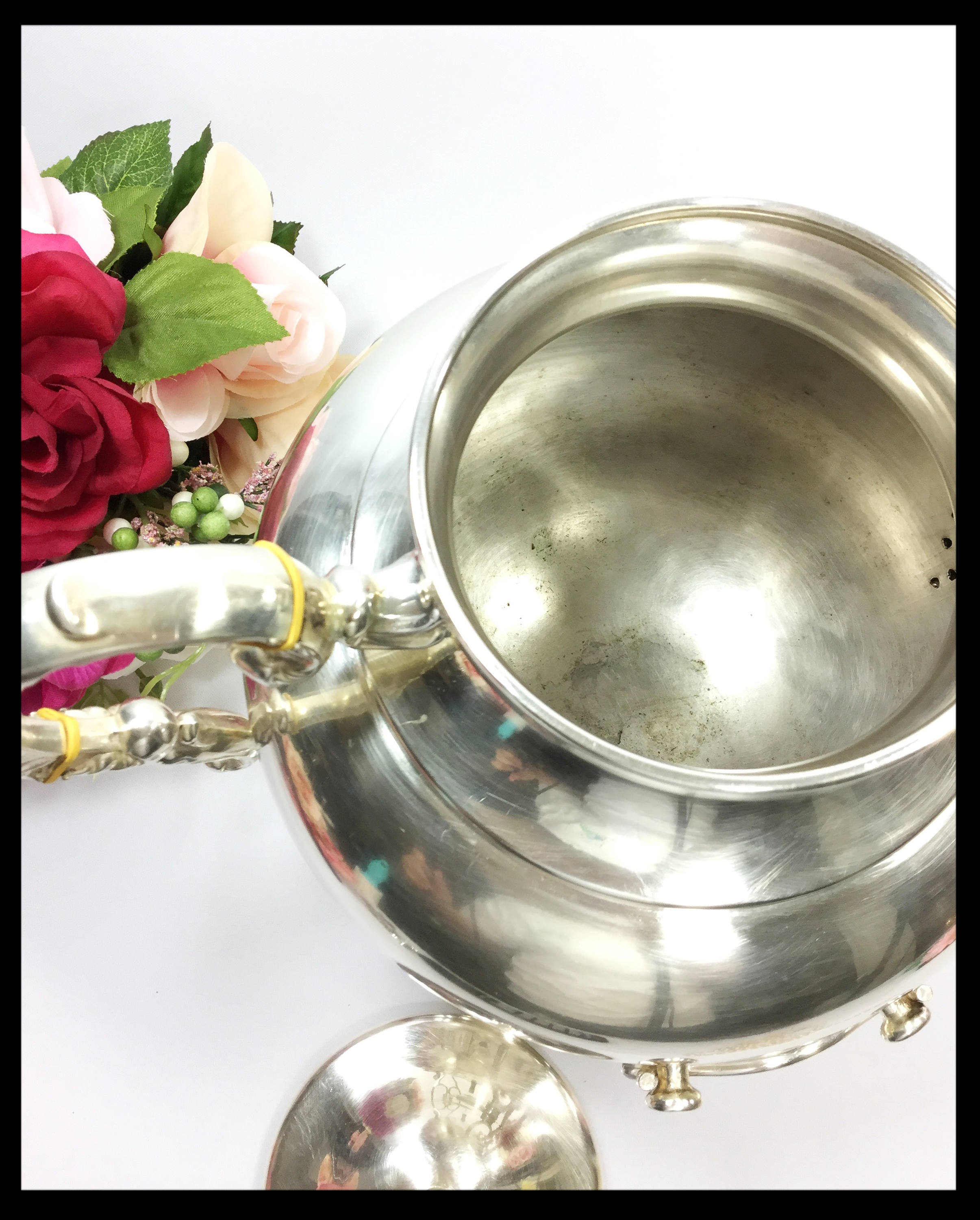 Large Alpaka Triple Silver Plated Tilting Teapot, Silver Tilting Teapot ...