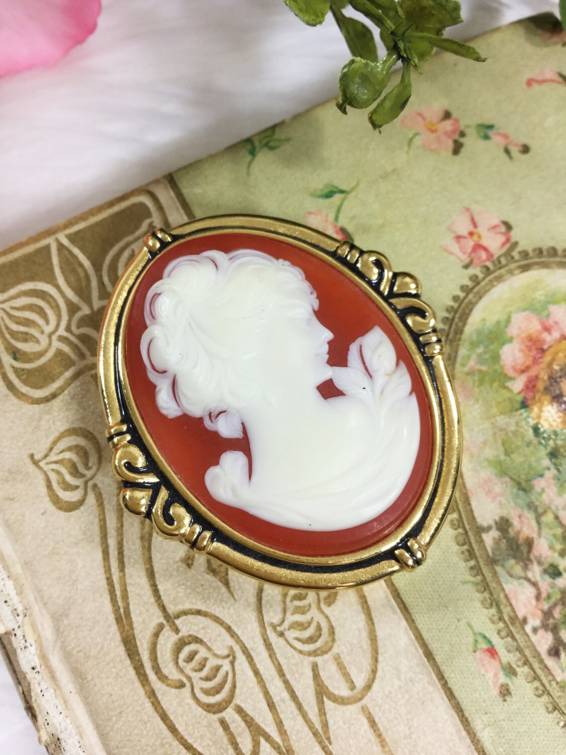 Vintage Estee Lauder Cameo Solid Perfume Compact, Estee Lauder Cameo ...