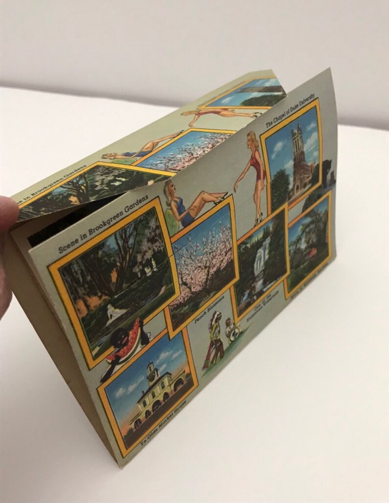 Vintage Unused Postcard Folding Booklet. Copy Right 1942. - Etsy