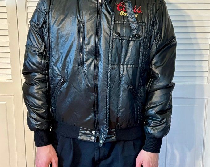 Coors Racing Jacket. Black Satin Puffer. Size L. by King Louie Pro Fit ...