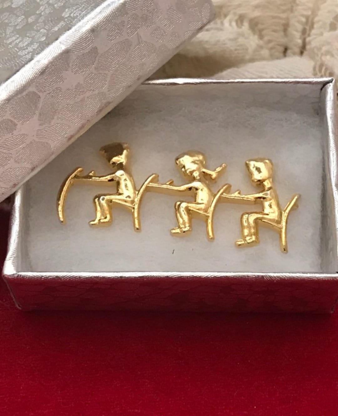 Teacher Appreciation Gift. Teacher Lapel Pin. Students in Desk Pin ...