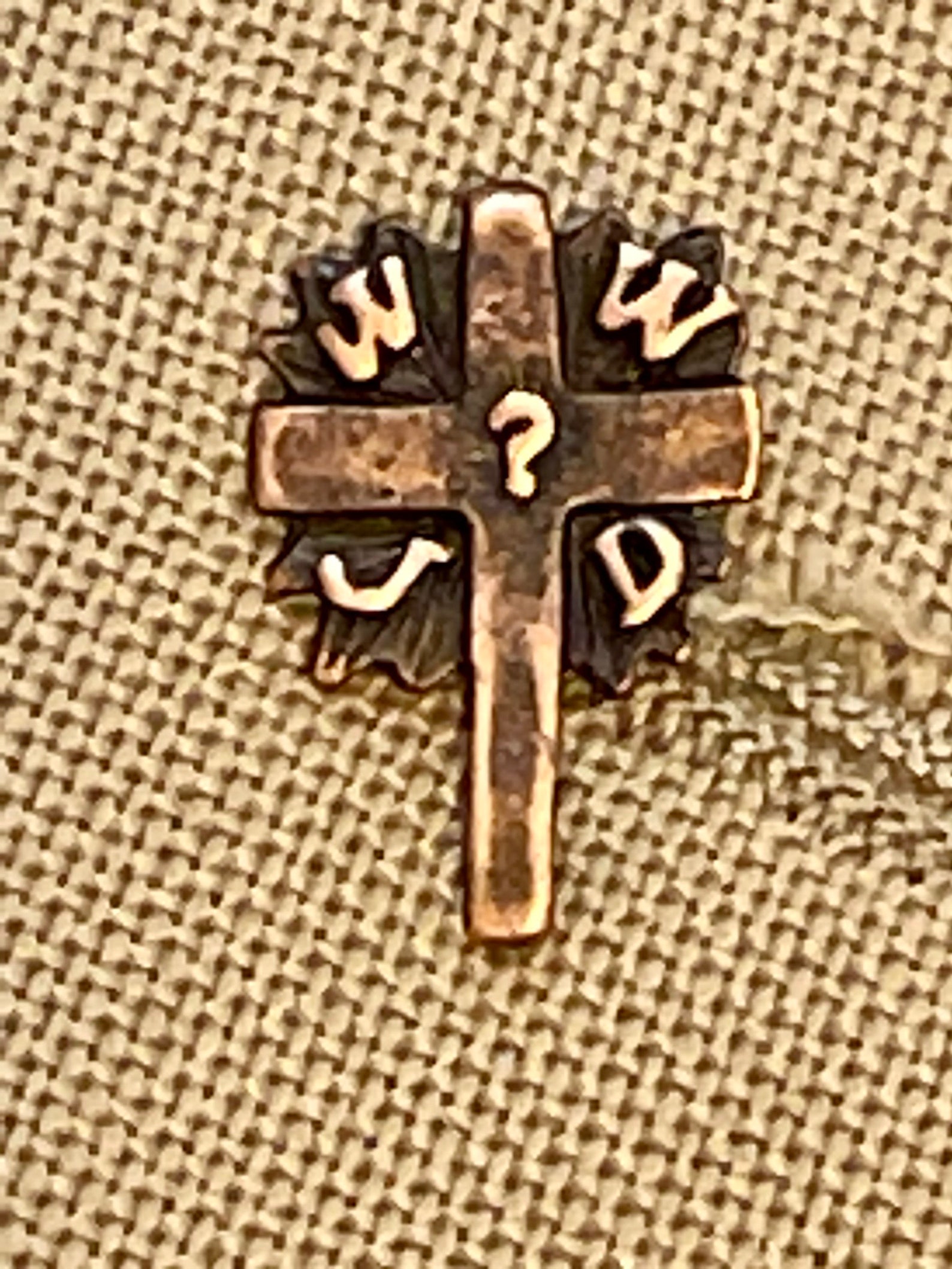 Copper WWJD Cross Tack Pin. What Would Jesus Do Lapel Pin. - Etsy