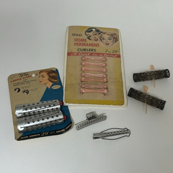 Vintage Hair Curlers - Etsy