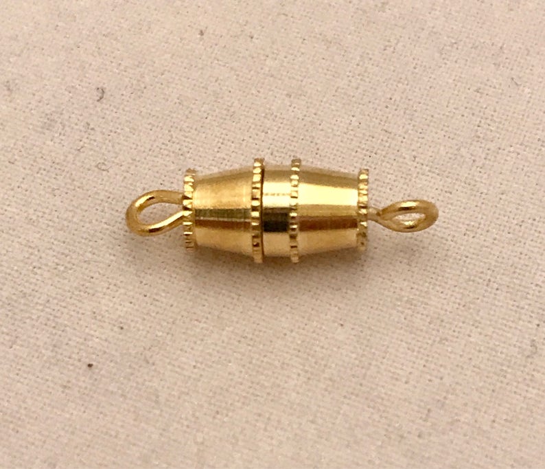 Destash Barrel Clasps. Gold Plated Brass. 10 X 5 Mm. Package - Etsy