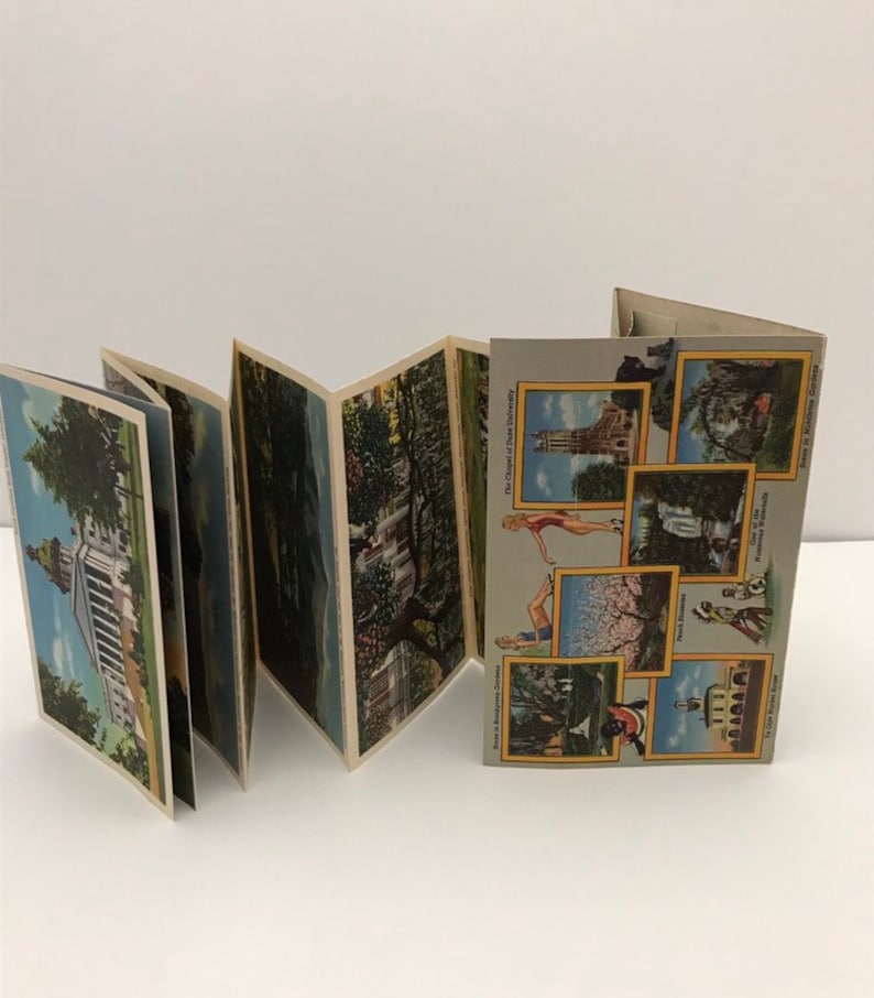 Vintage Unused Postcard Folding Booklet. Copy right 1942. | Etsy