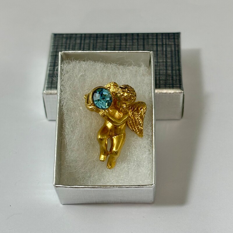 Gold Angel Pin - Etsy