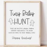 Editable Tiny Baby Hunt Game Baby Shower Game Find the Babies Game ...