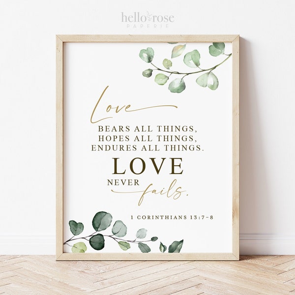 Love Never Fails - Etsy