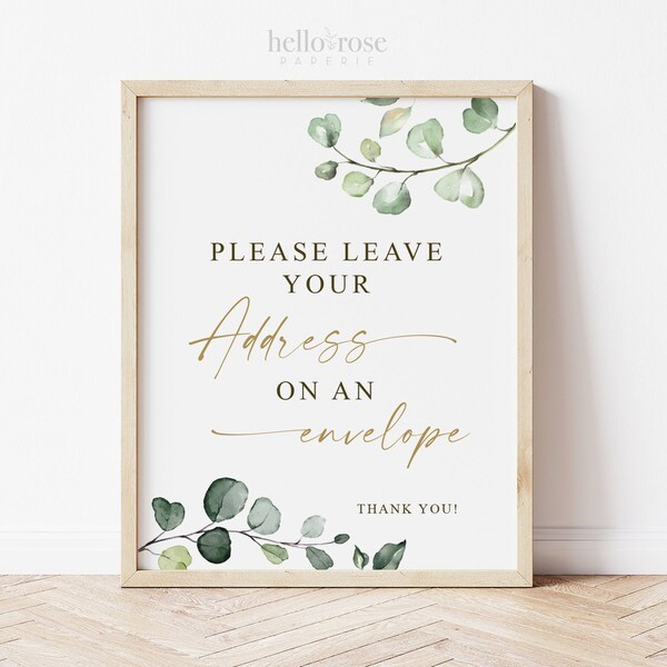 Address an Envelope Sign - Etsy