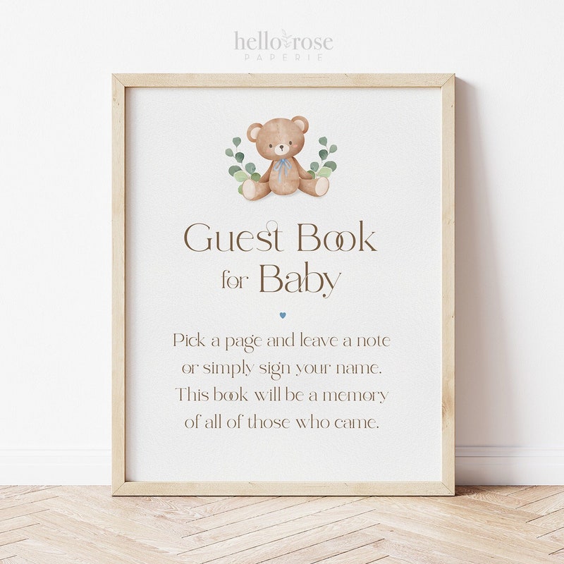 Baby Guest Book - Etsy