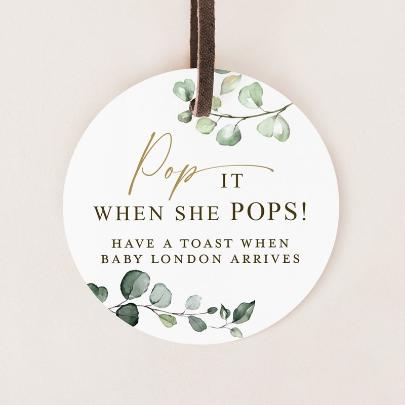 Pop When She Pops Labels - Etsy
