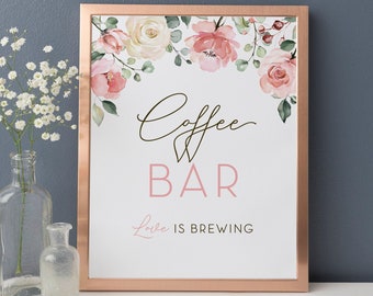 Coffee Bridal Sign - Etsy