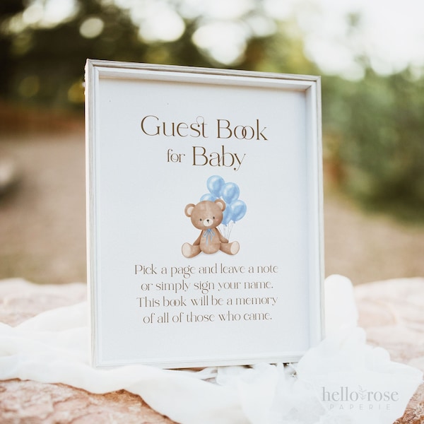 Baby Shower Guest Book - Etsy