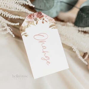 Momosa Bar Sign + Mimosa Tags Template . Baby Shower Mimosa . Pampas ...