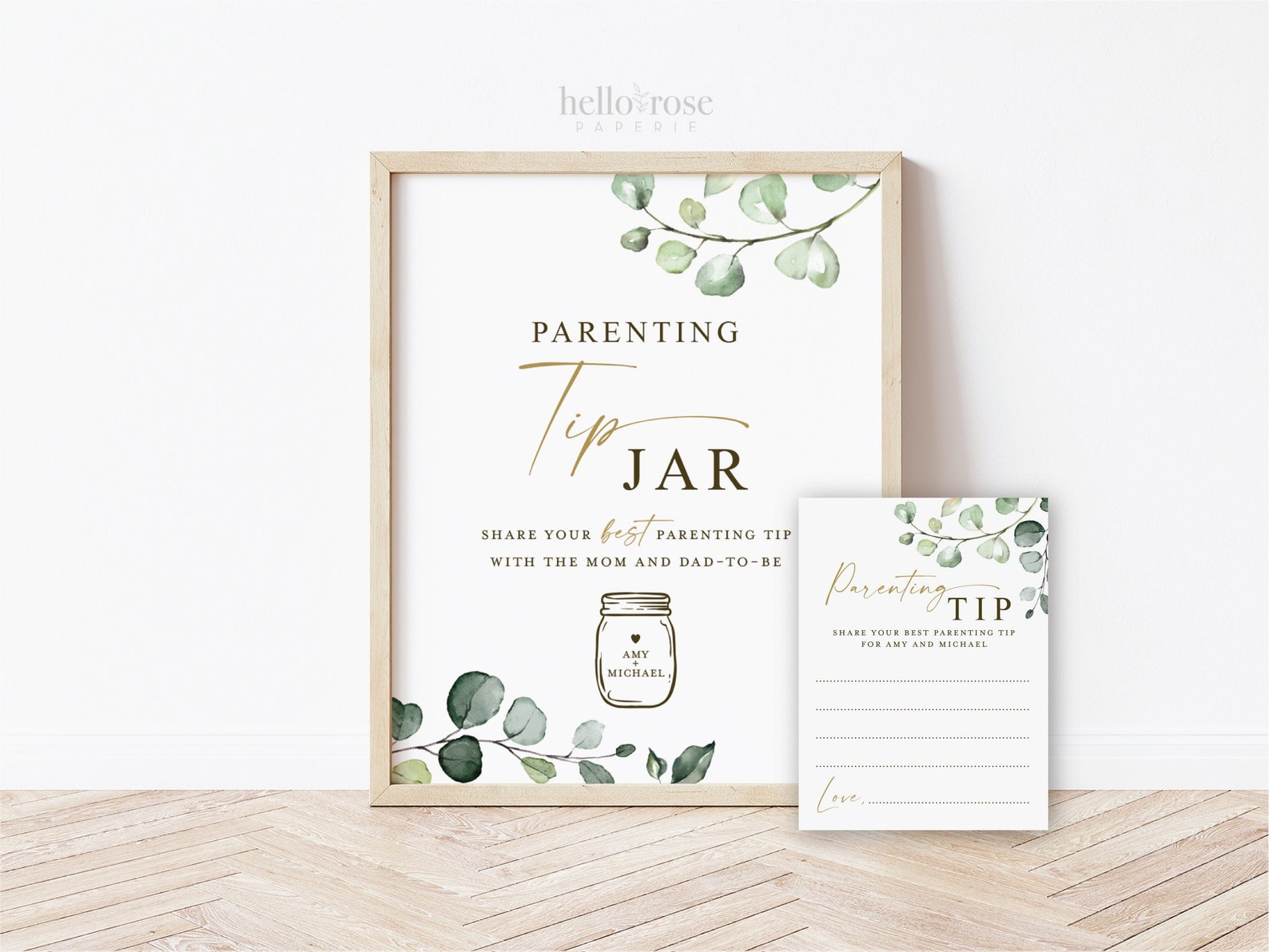 Personalized Parenting Tip Jar Printable Game Sign and Cards . - Etsy