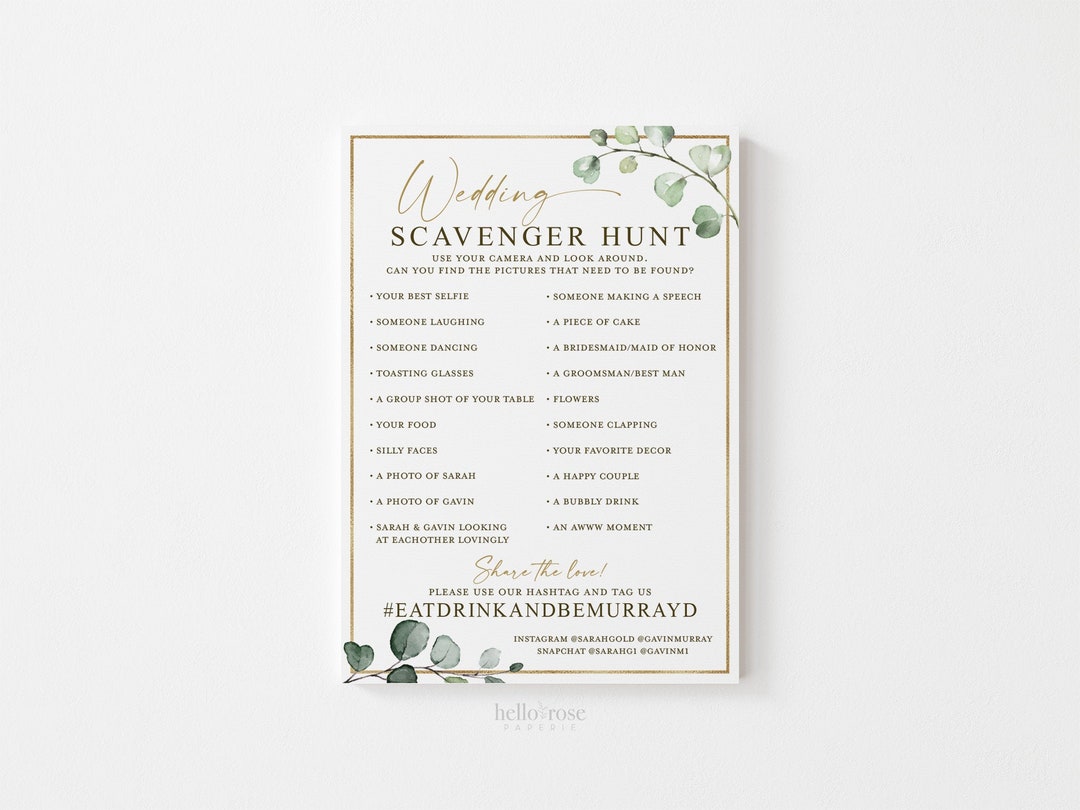 Personalized Wedding Scavenger Hunt Game Socially Distant Etsy personalized-wedding-scavenger-hunt-game-socially-distant-etsy