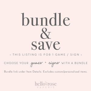 How Old Was the Bride to Be Game Sign + Cards . Bridal Shower ...