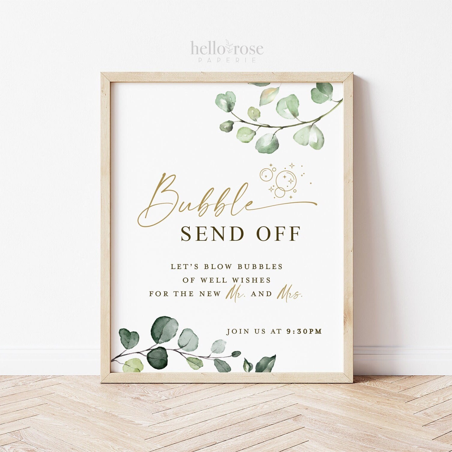 Personalized Bubble Send off Wedding Sign Printable . Wedding Bubbles ...