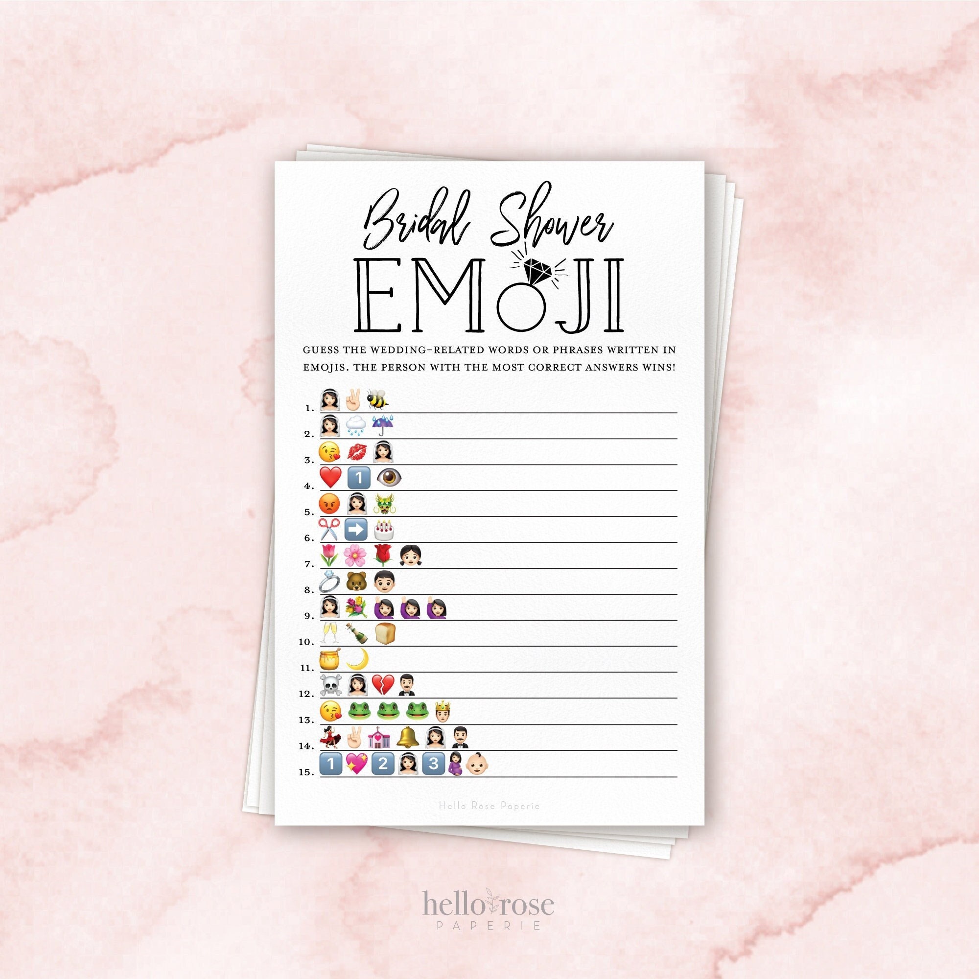 Guess The Emoji House And Bride