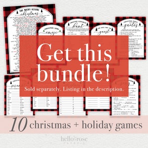 The Night Before Christmas Left Right Pass the Present Game . Holiday ...