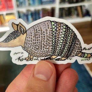 Armadillo Sticker / Armadillo Gift / Texas Sticker / Cute Armadillo ...