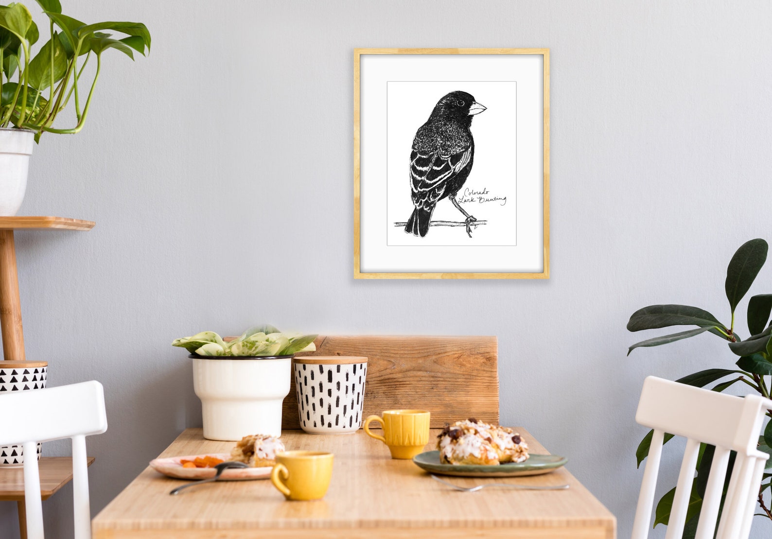 Colorado Lark Bunting State Bird Art Print / Colorado Decor / Lark ...