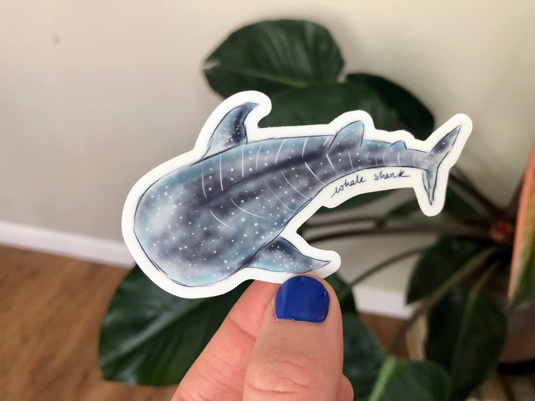 Whale Shark Sticker / Ocean Sticker / Animal Sticker / Sea Creature ...