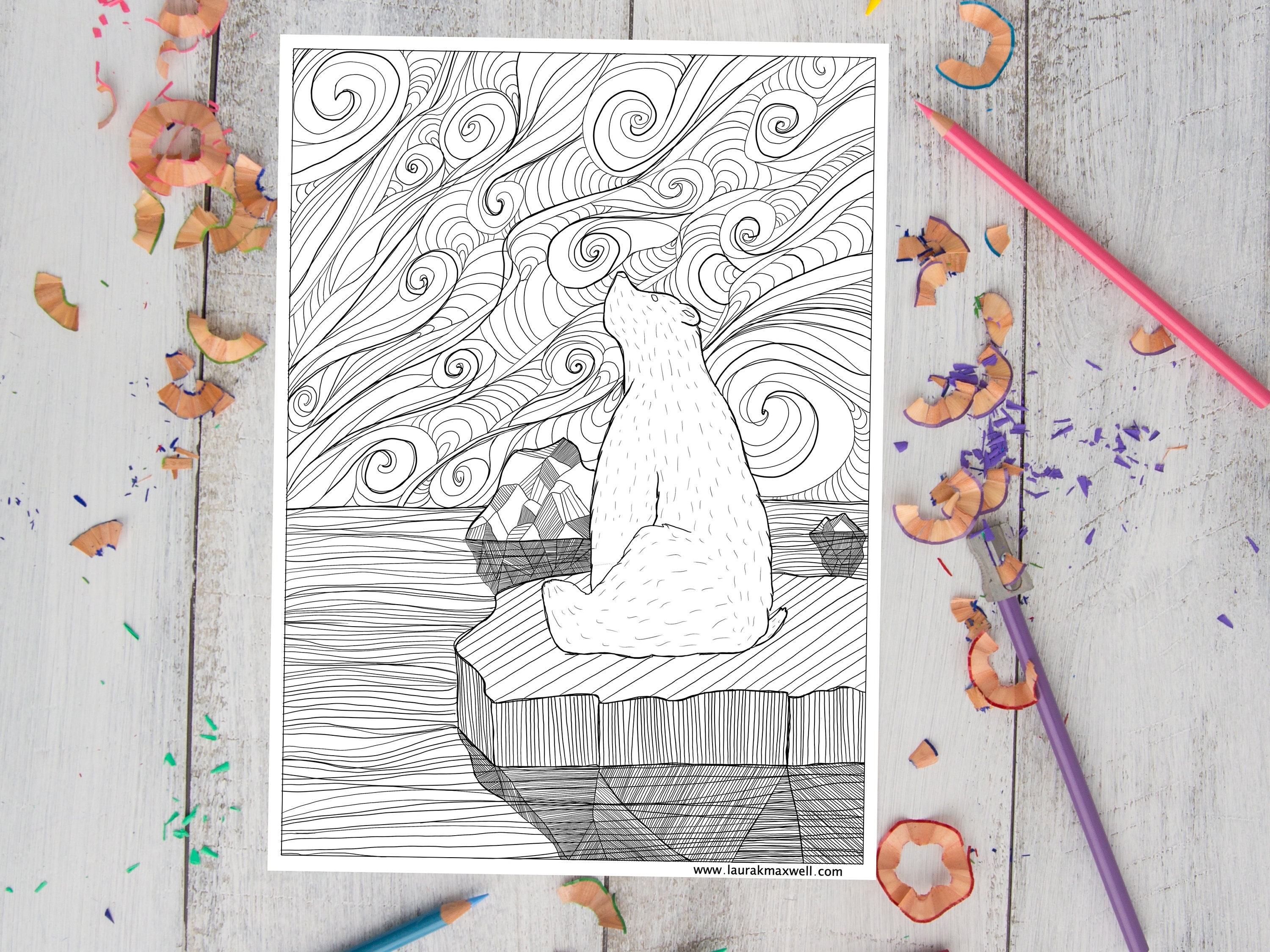 Free Iceberg Coloring Pages