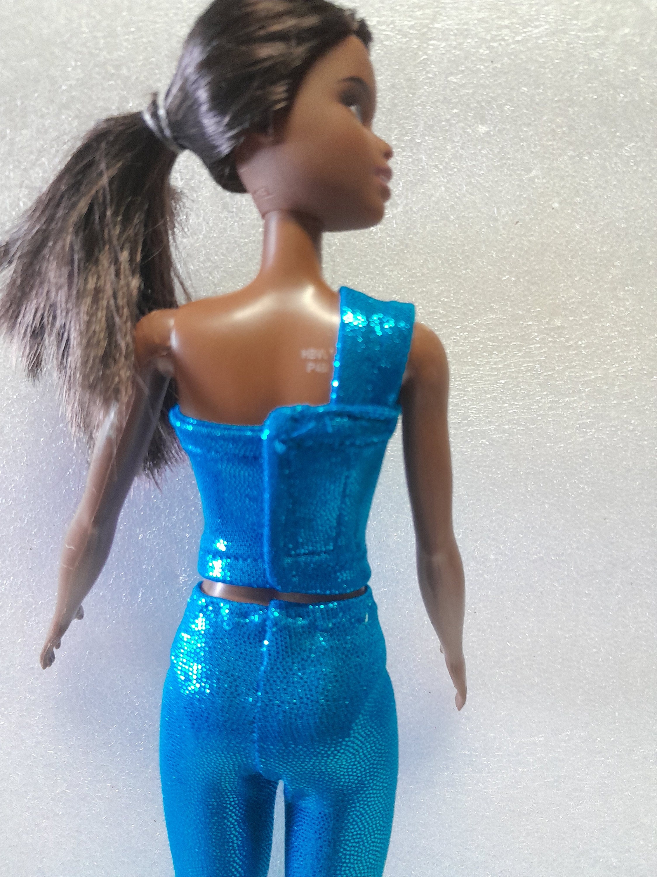 Metallic Spandex One Shoulder Top and Leggings for Barbie and - Etsy
