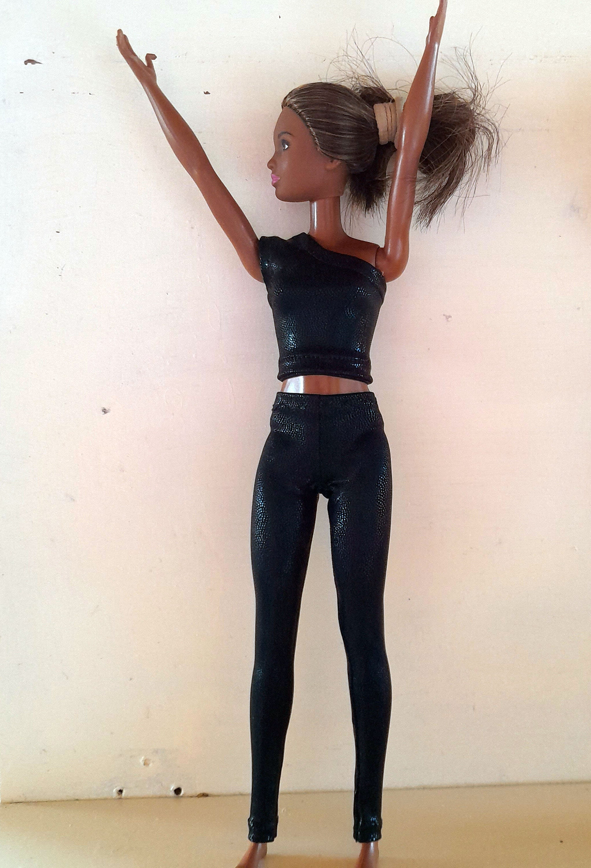 Metallic Spandex One Shoulder Top and Leggings for Barbie and - Etsy