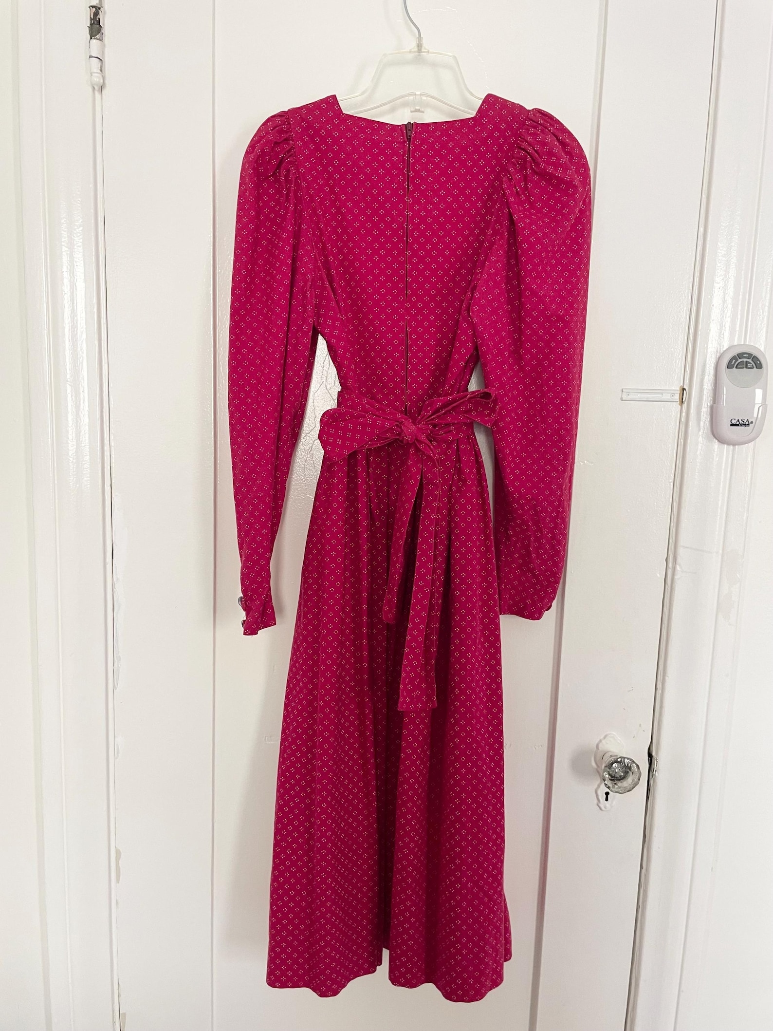 Vintage 1980s Laura Ashley Red Prairie Dress / Polka Dot Victorian ...