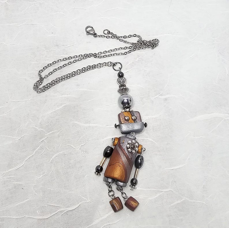 Robot Necklace (aka Bot Bling) - Etsy