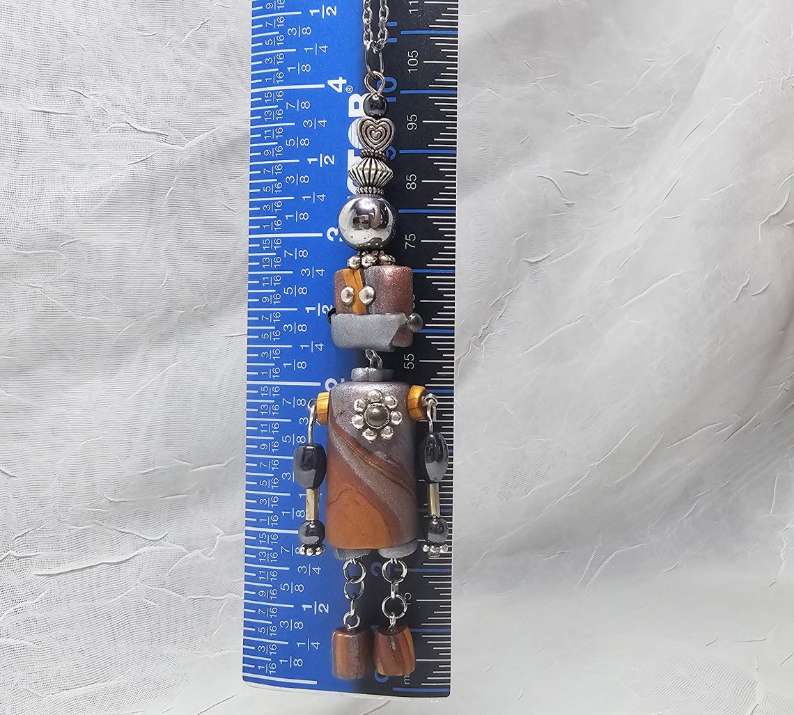 Robot Necklace (aka Bot Bling) - Etsy