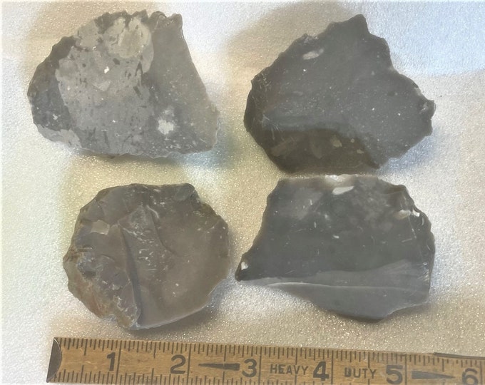 4 English Flint Rocks for Flint and Steel Fires 2-1/2" to 2-7/8" in ...