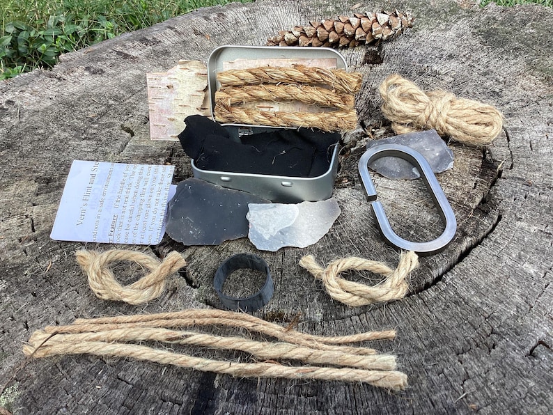 English Flint and Steel Fire Starter Kit With Tinder Box and Many More ...