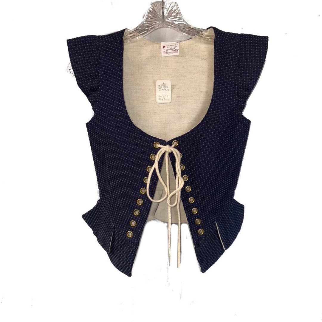 Renaissance Navy Bodice Wing & Picadils Reversible Boned New Size 4 - Etsy