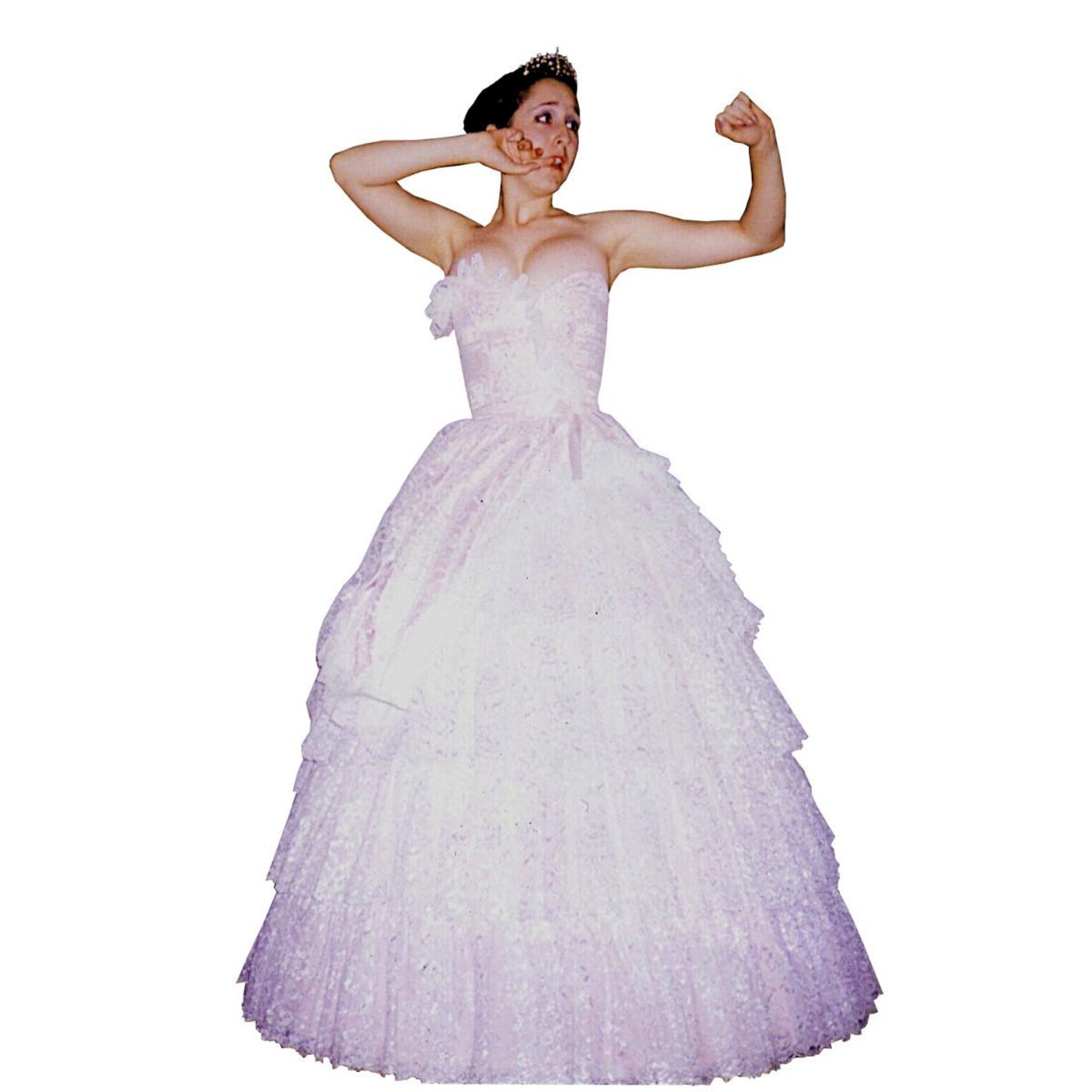 Vintage Pink and Silver Ball Gown Cinderella Glinda Costume Size SM - Etsy