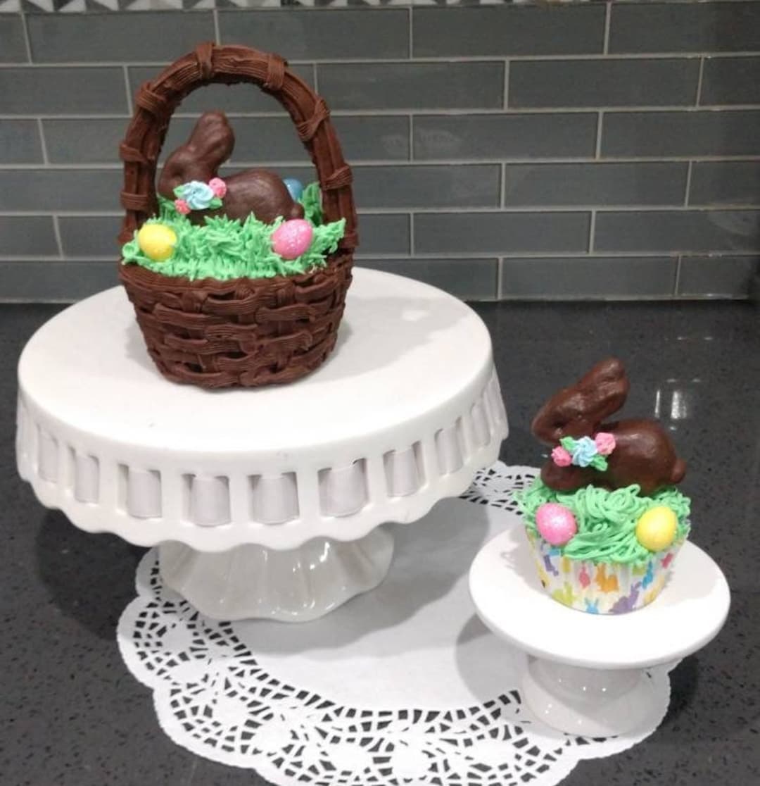 Fake Easter Cake, Fake Chocolate Bunny Cupcakes, Easter Decor, Fake ...