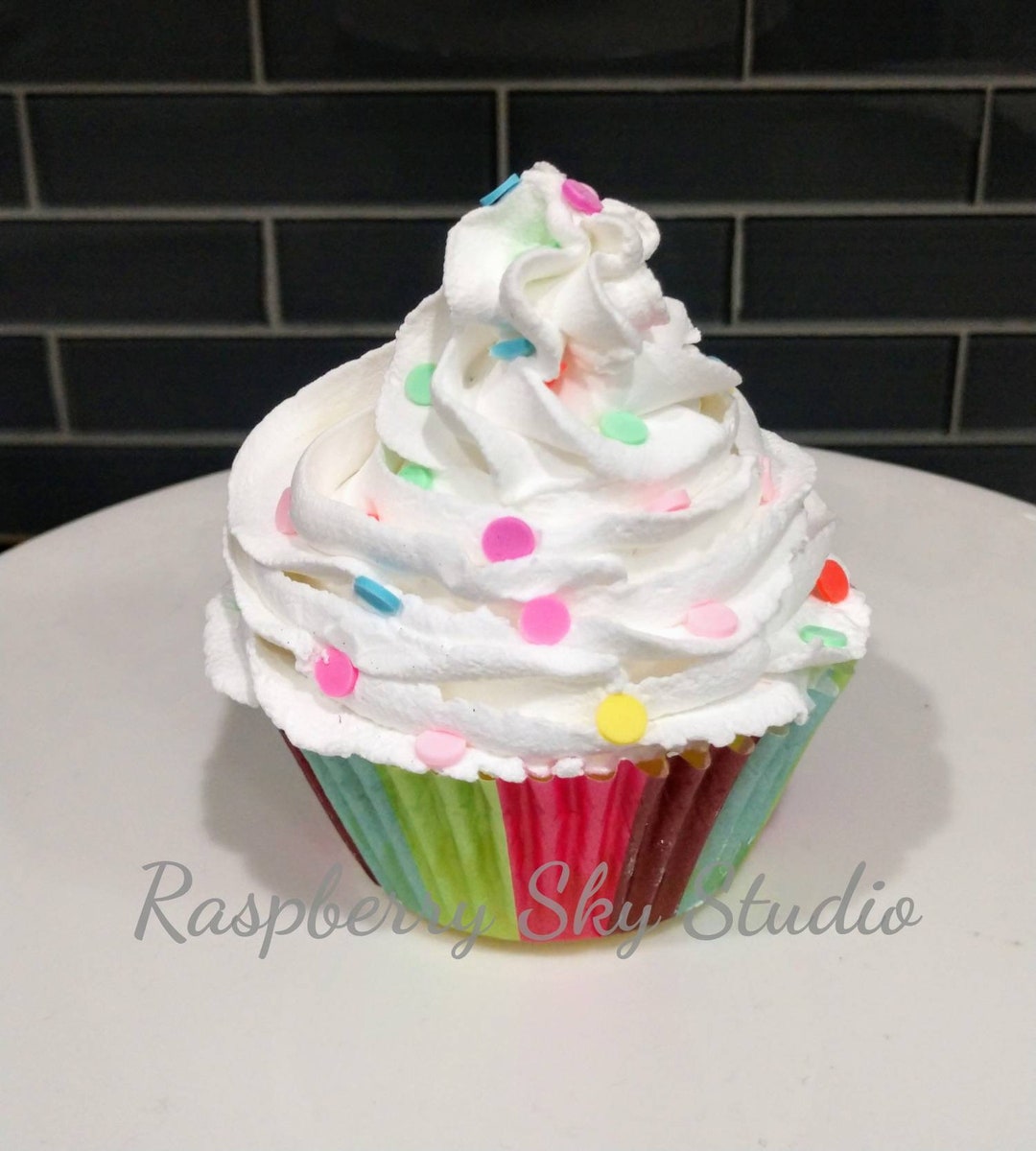 Fake Cupcake, Fake Confetti Cupcake, Faux Sprinkles Cupcake, Fake Food ...