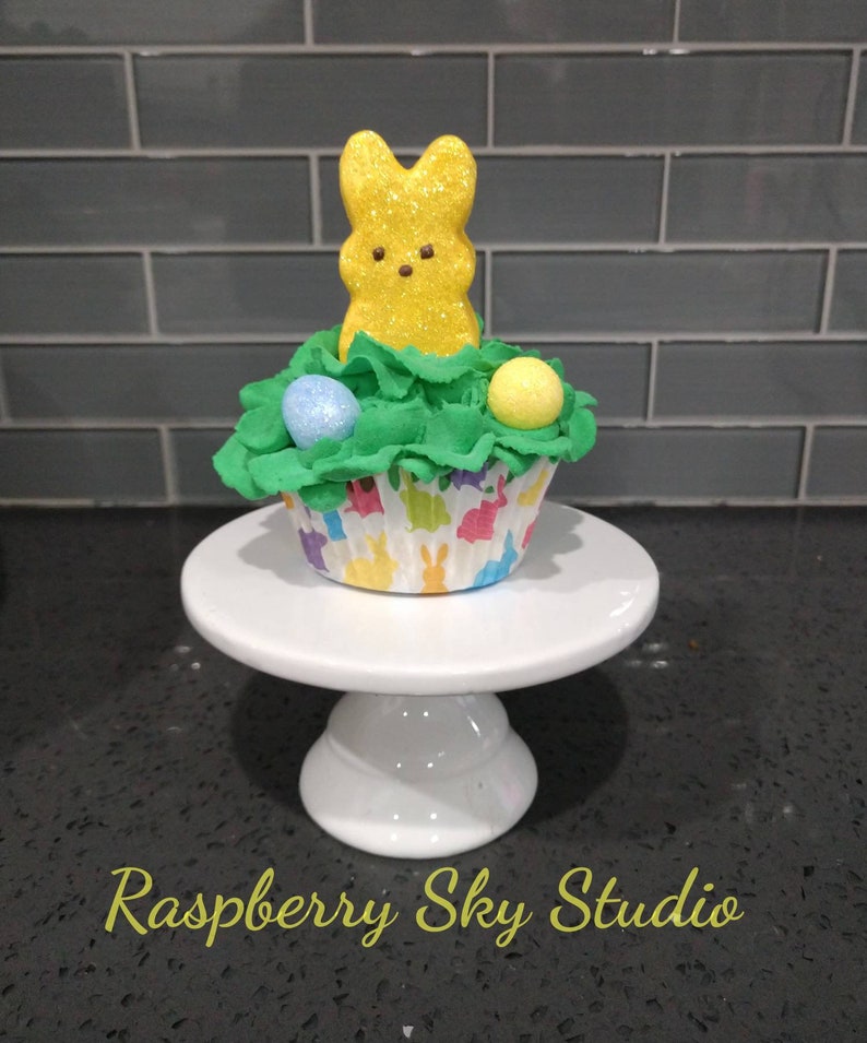 Fake Easter Cake Fake Easter Marshmallow Bunny Cupcakes - Etsy