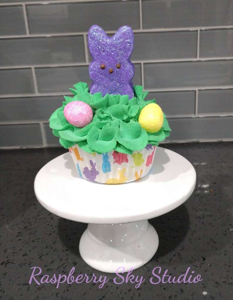 Fake Easter Cake Fake Easter Marshmallow Bunny Cupcakes - Etsy
