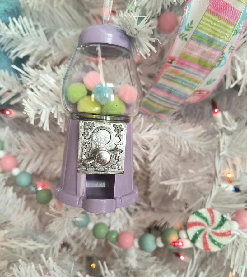 Custom Gumball Machine Ornament, Gumball Dispenser Ornament ...