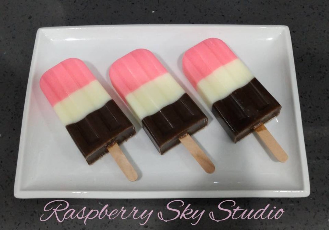 Fake Popsicle, Fake Ice Cream Bar, Fake Neapolitan Ice Cream, Fake Food ...