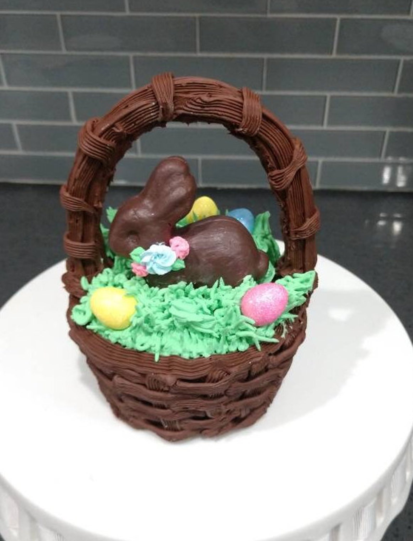 Fake Easter Cake, Fake Chocolate Bunny Cupcakes, Easter Decor, Fake ...