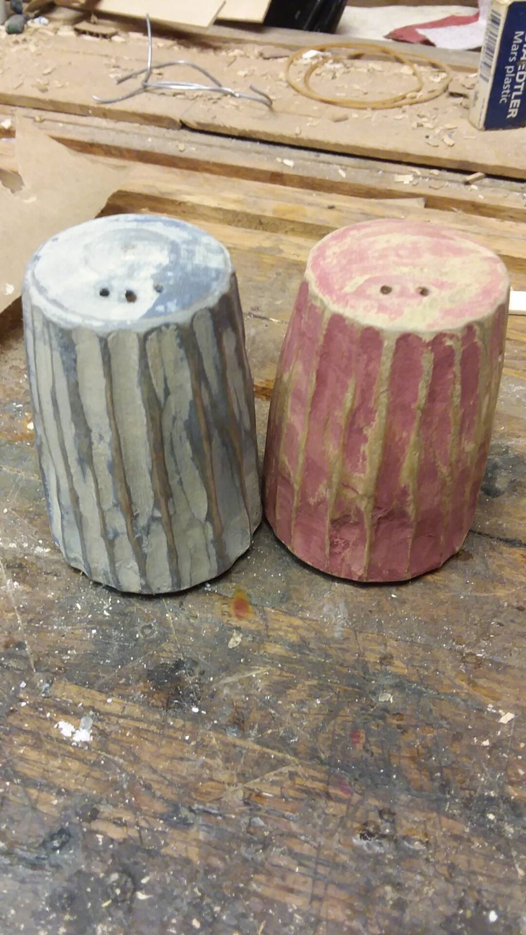 Hand Turned and Carved Salt and Pepper Shakers - Etsy