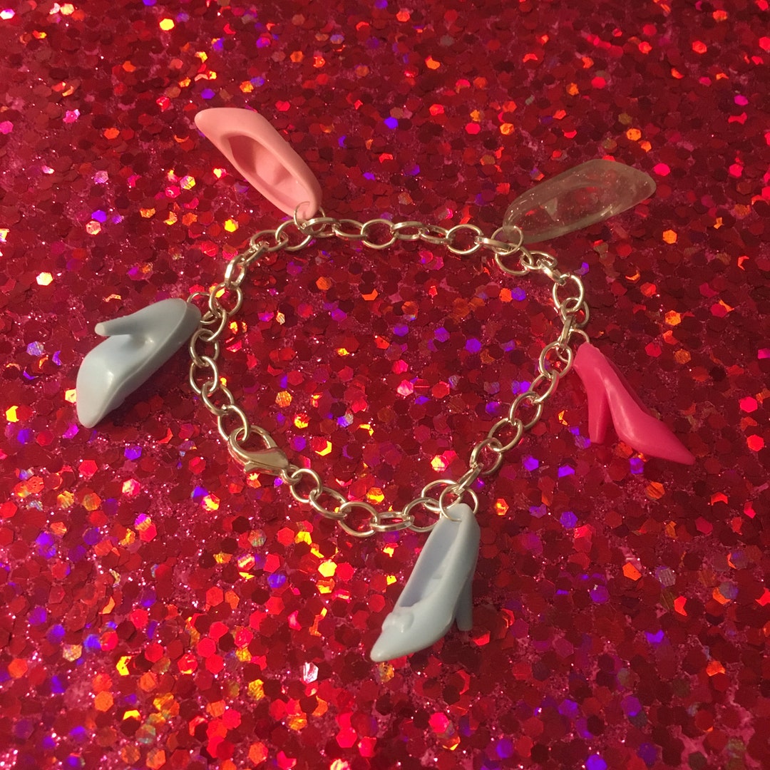 1990s Upcycled Barbie Shoe Charm Bracelet - Etsy