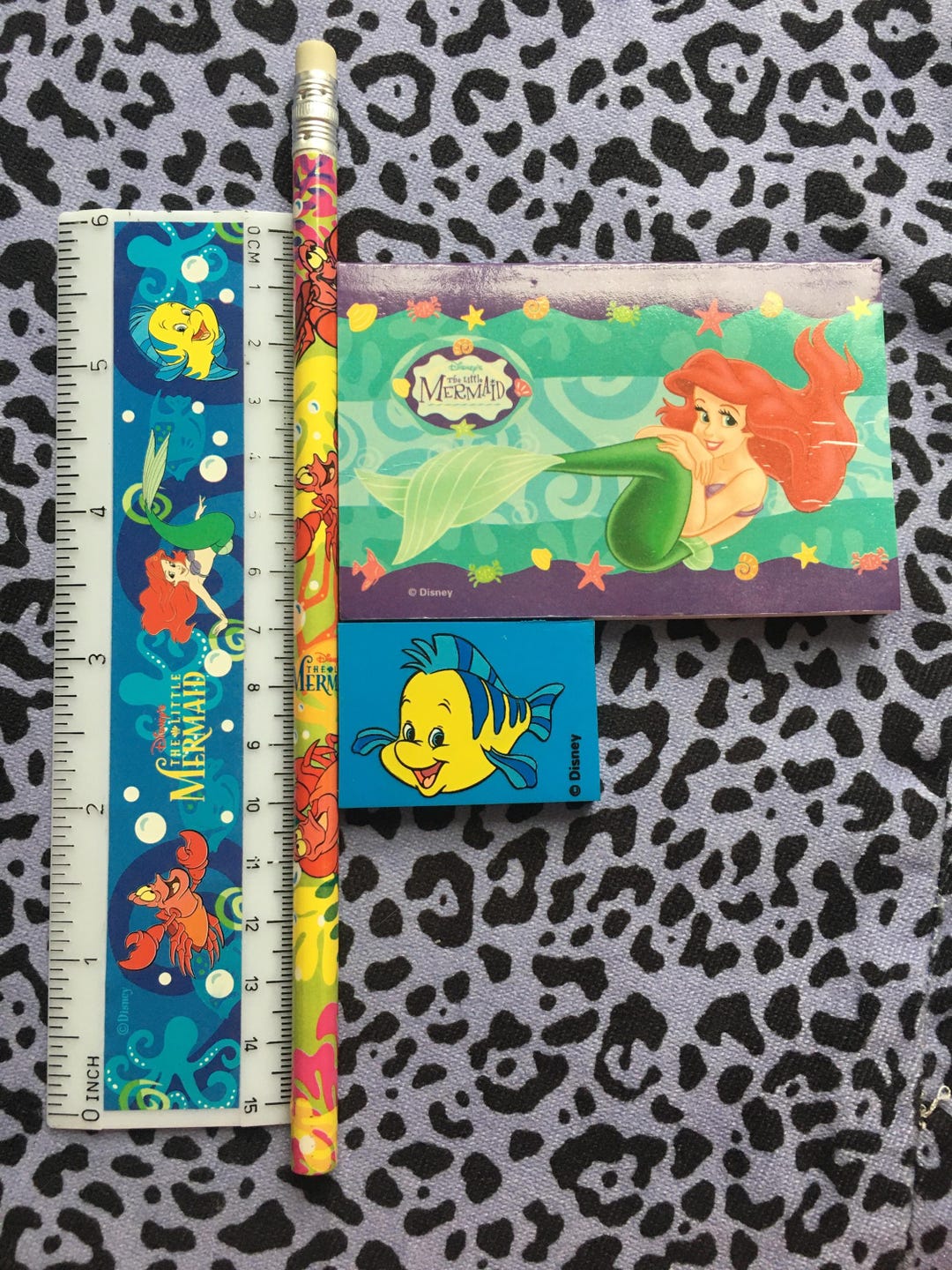 1990s Impact Vintage the Little Mermaid Stationary School Supplies 4pcs ...